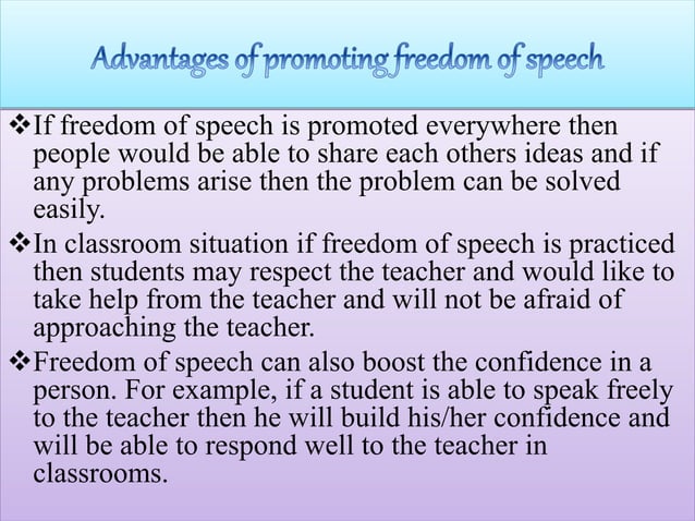 Freedom of Speech | PPT