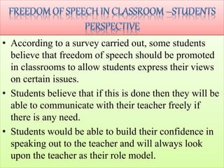Freedom of Speech | PPT