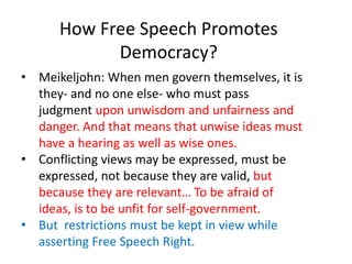 Freedom of Speech & Expression | PPT