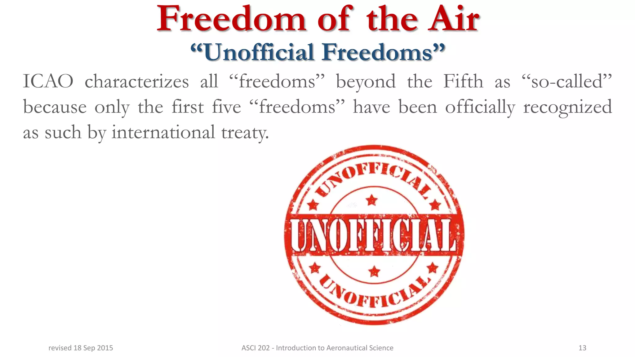 Freedom of the air | PPTX