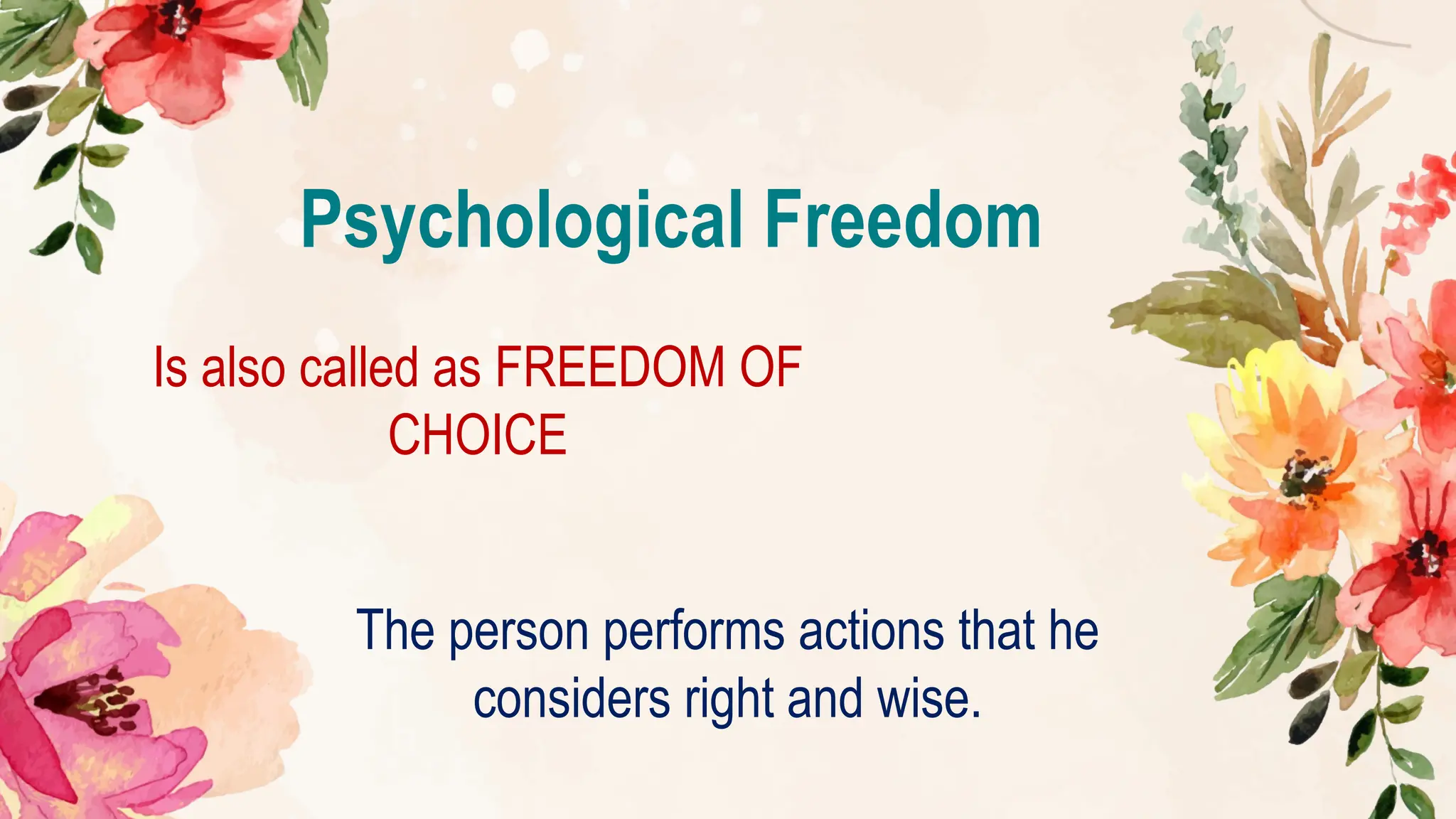 Introduction To Human Philosophy: Freedom of the Human Person.pptx