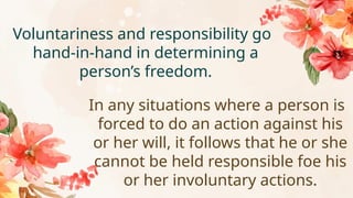 Introduction To Human Philosophy: Freedom of the Human Person.pptx
