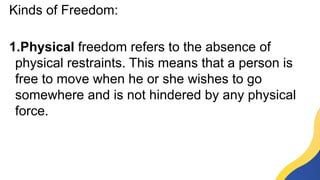 FREEDOM OF THE HUMAN PERSON(lecture).pptx