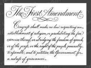 Freedom of the press; Amendment 1 | PPT