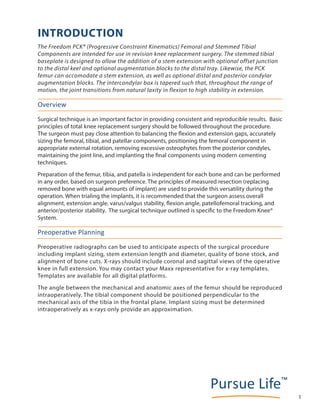 Freedom pck revision knee system by meril life | PDF