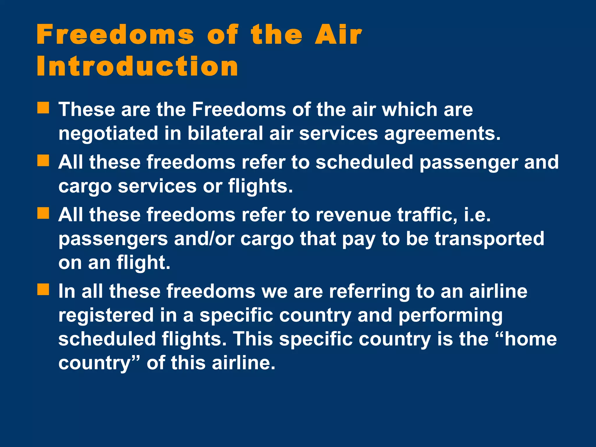 Freedoms Of The Air | PPT