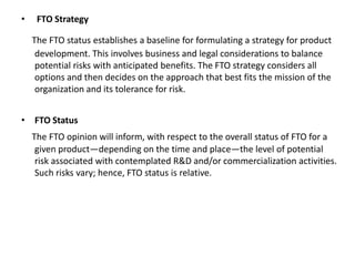 Freedom To Operate | PPTX