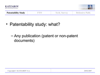 Freedom to operate | PPT