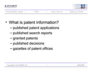 Freedom to operate | PPT