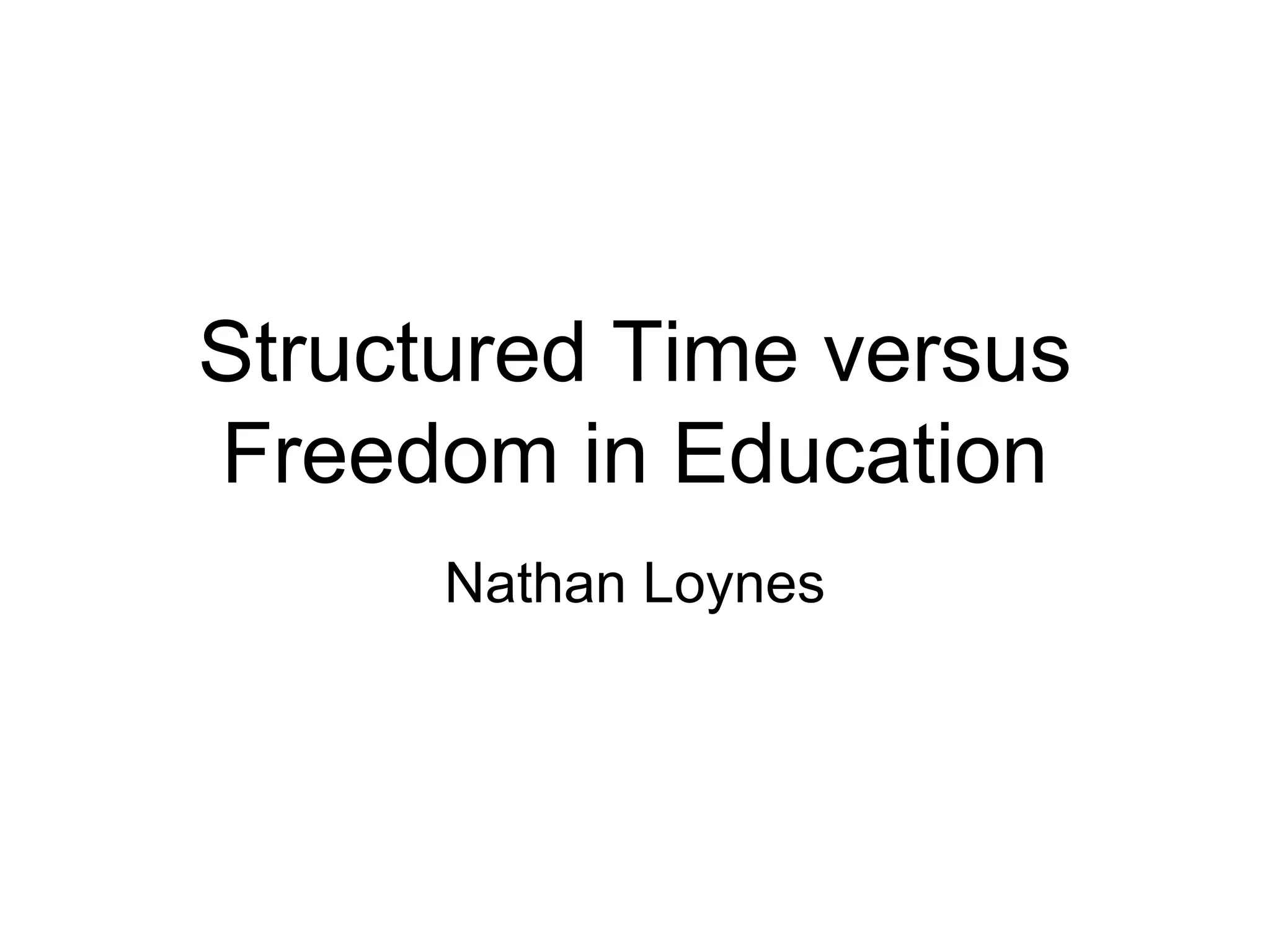 Freedom v structure | PPT