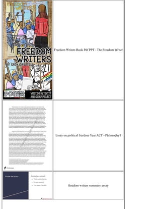 Freedom Writer Essay | PDF