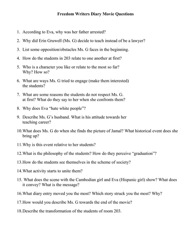 Freedom Writers.doc | Genres