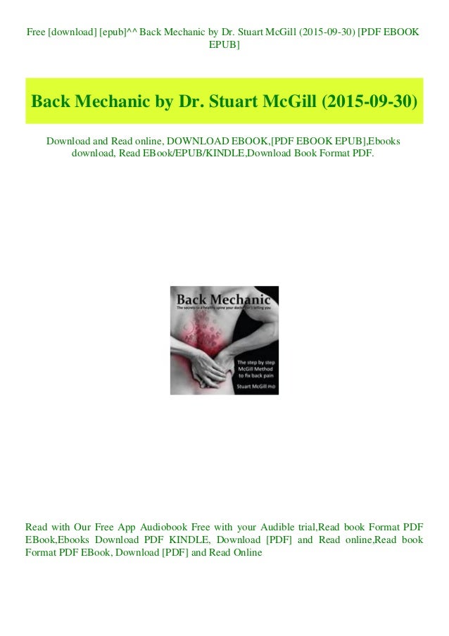 back mechanic mcgill pdf