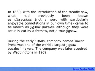 Jigsaw Puzzle Game! | PPTX | Puzzle Video Games | Video Game Genres