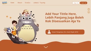 Free Download Studio Ghibli Inspired Powerpoint Template for Study - a ...