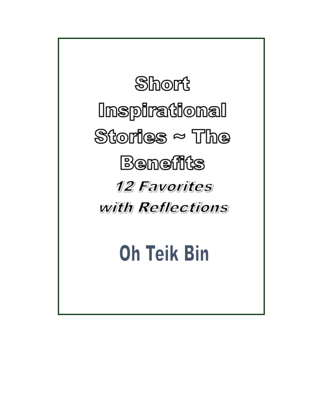 Free eBook ~Short Inspirational Stories - The Benefits.pdf | Mental ...