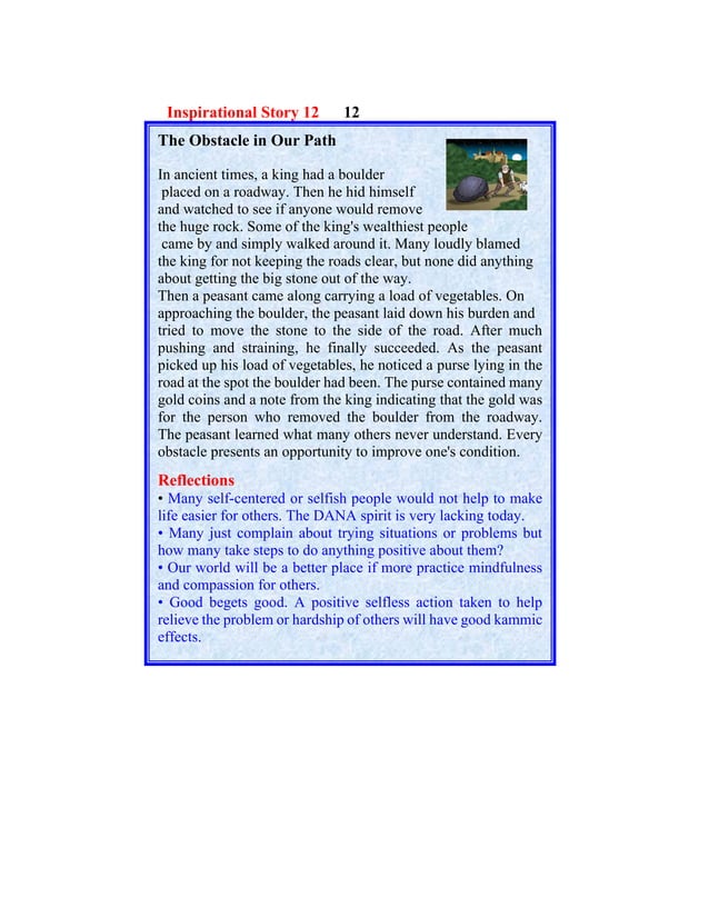 Free eBook ~Short Inspirational Stories - The Benefits.pdf | Mental Health | Diseases and Conditions