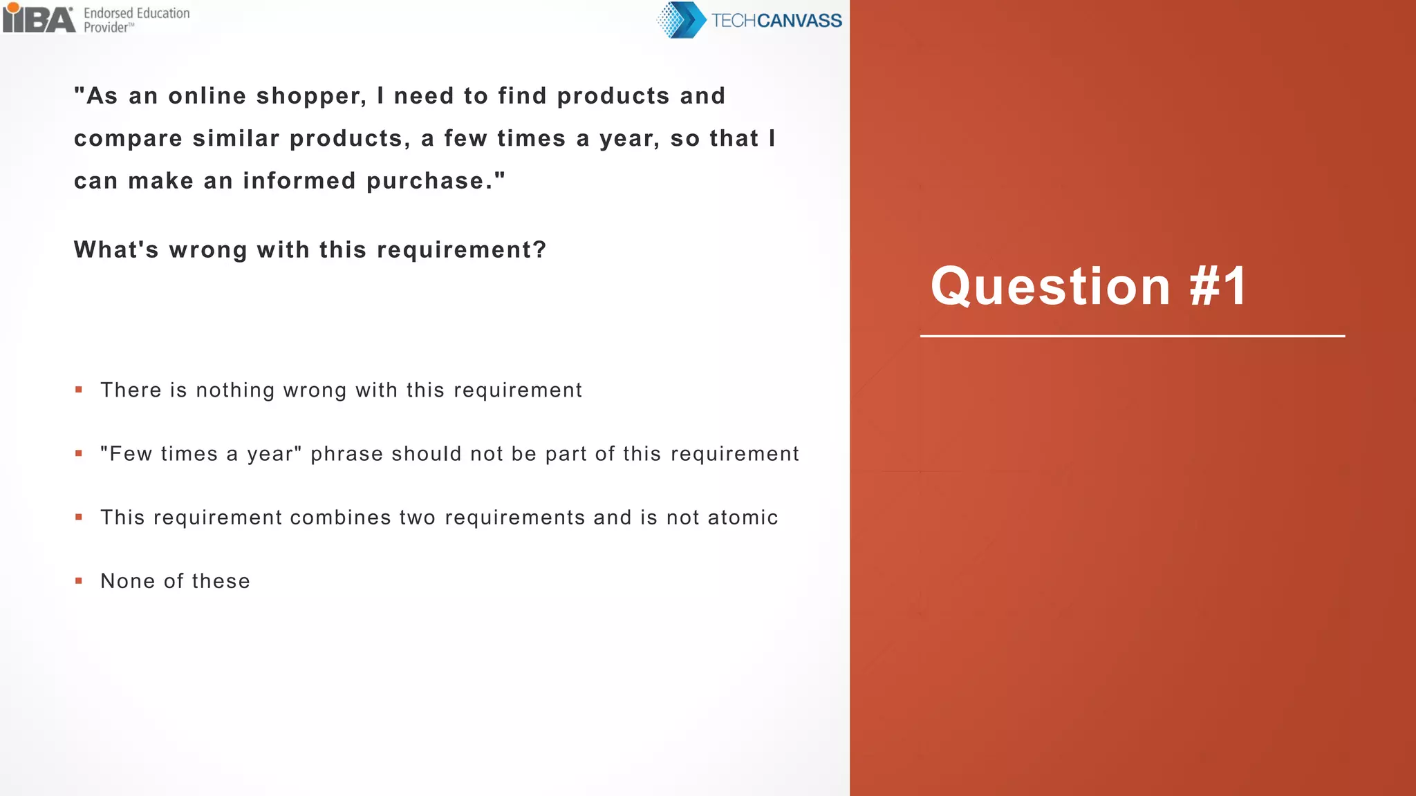 ECBA Exam Questions PDF | ECBA Sample Questions PDF | Techcanvass | PDF