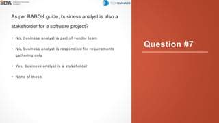ECBA Exam Questions PDF | ECBA Sample Questions PDF | Techcanvass | PDF