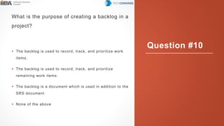 ECBA Exam Questions PDF | ECBA Sample Questions PDF | Techcanvass | PDF