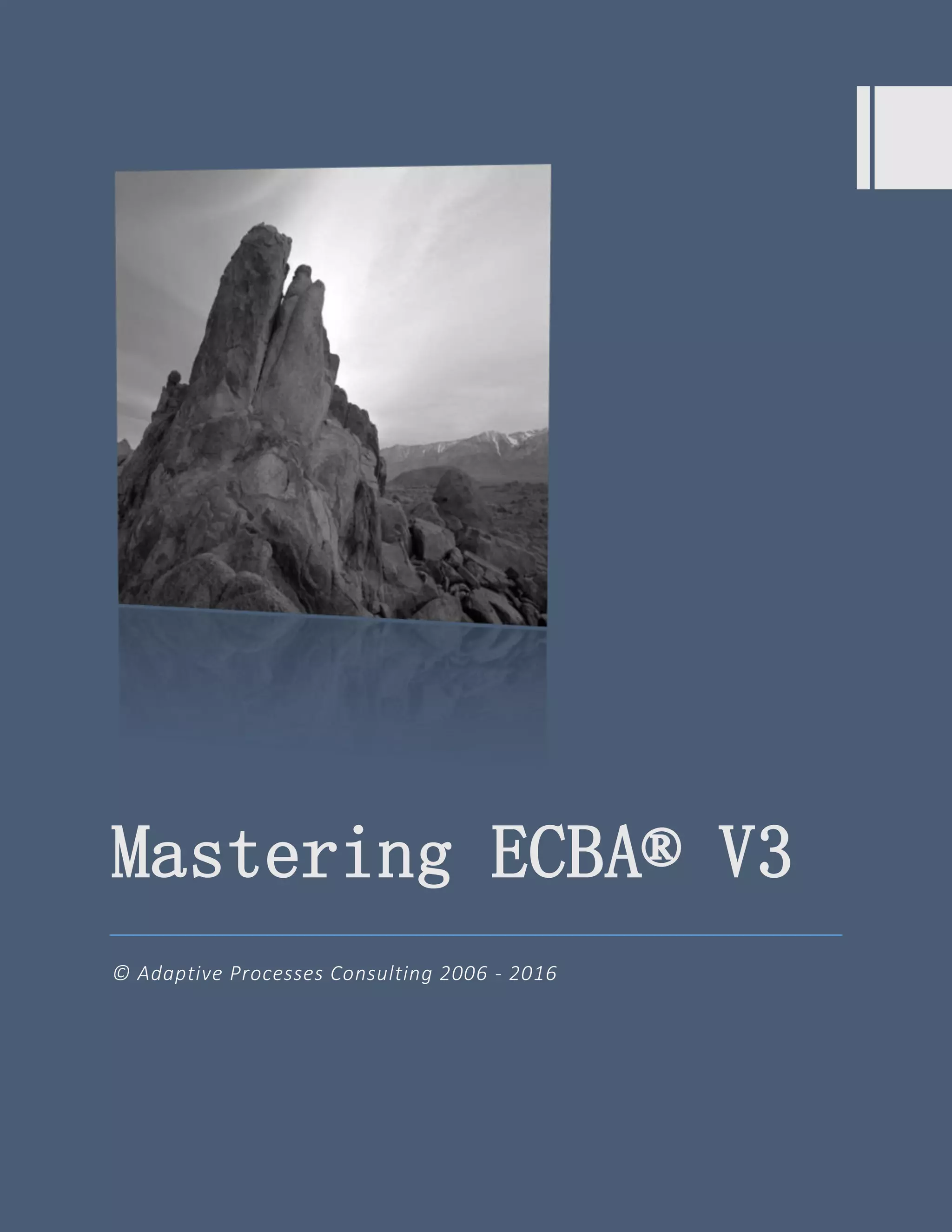 Free ECBA study guide - Mastering ecba | PDF