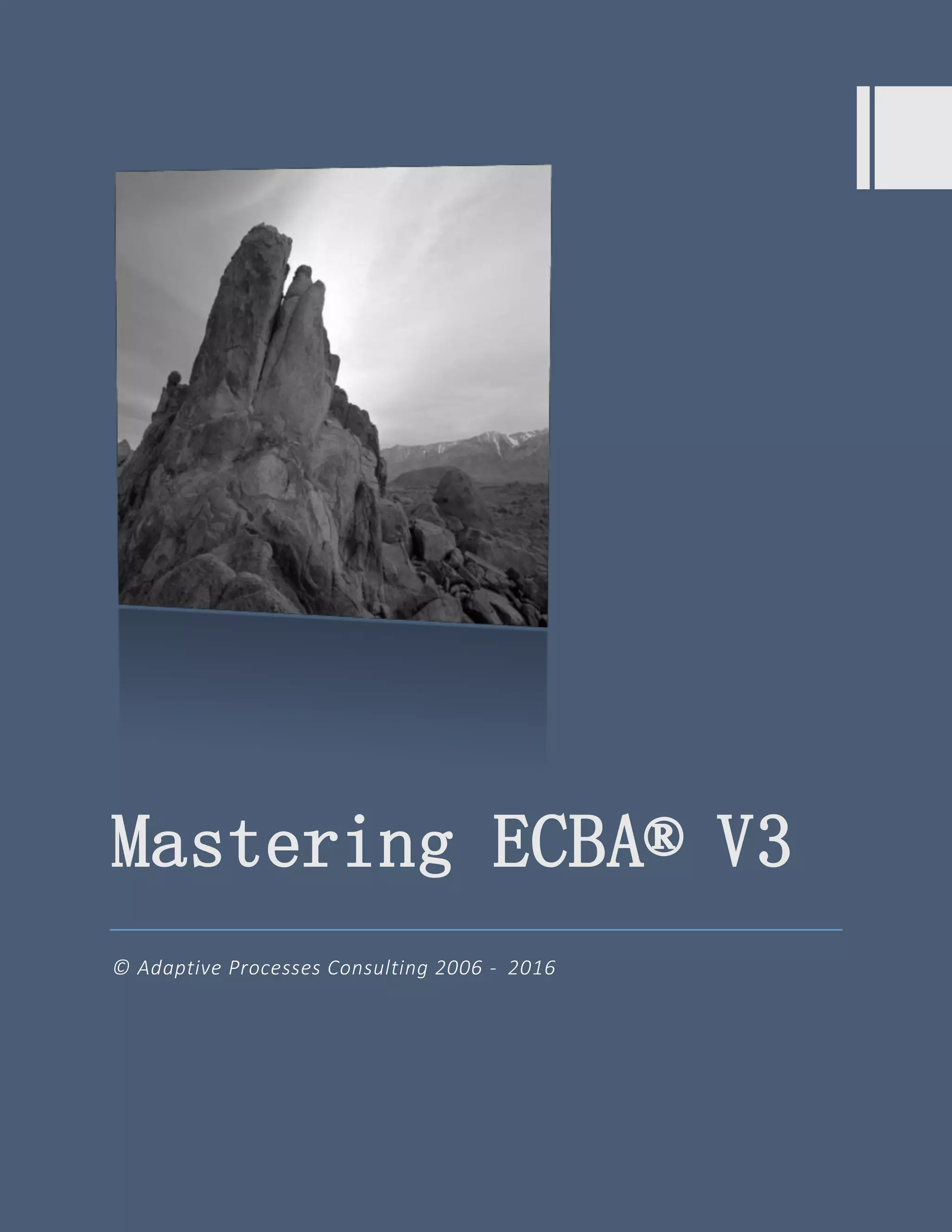 Free ECBA V3 study material | PDF