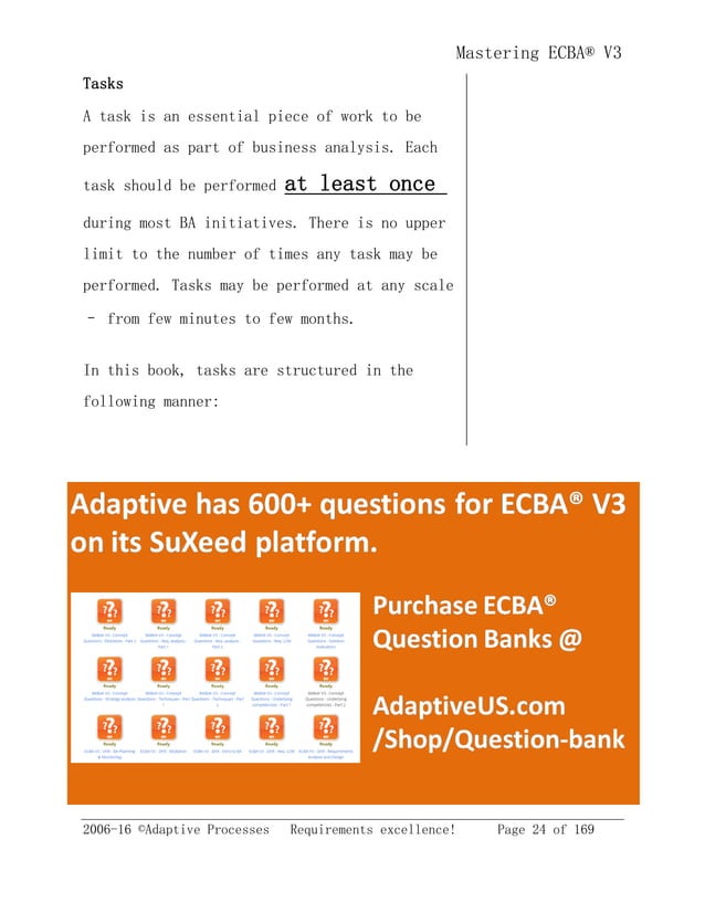 Free ECBA V3 study material | PDF