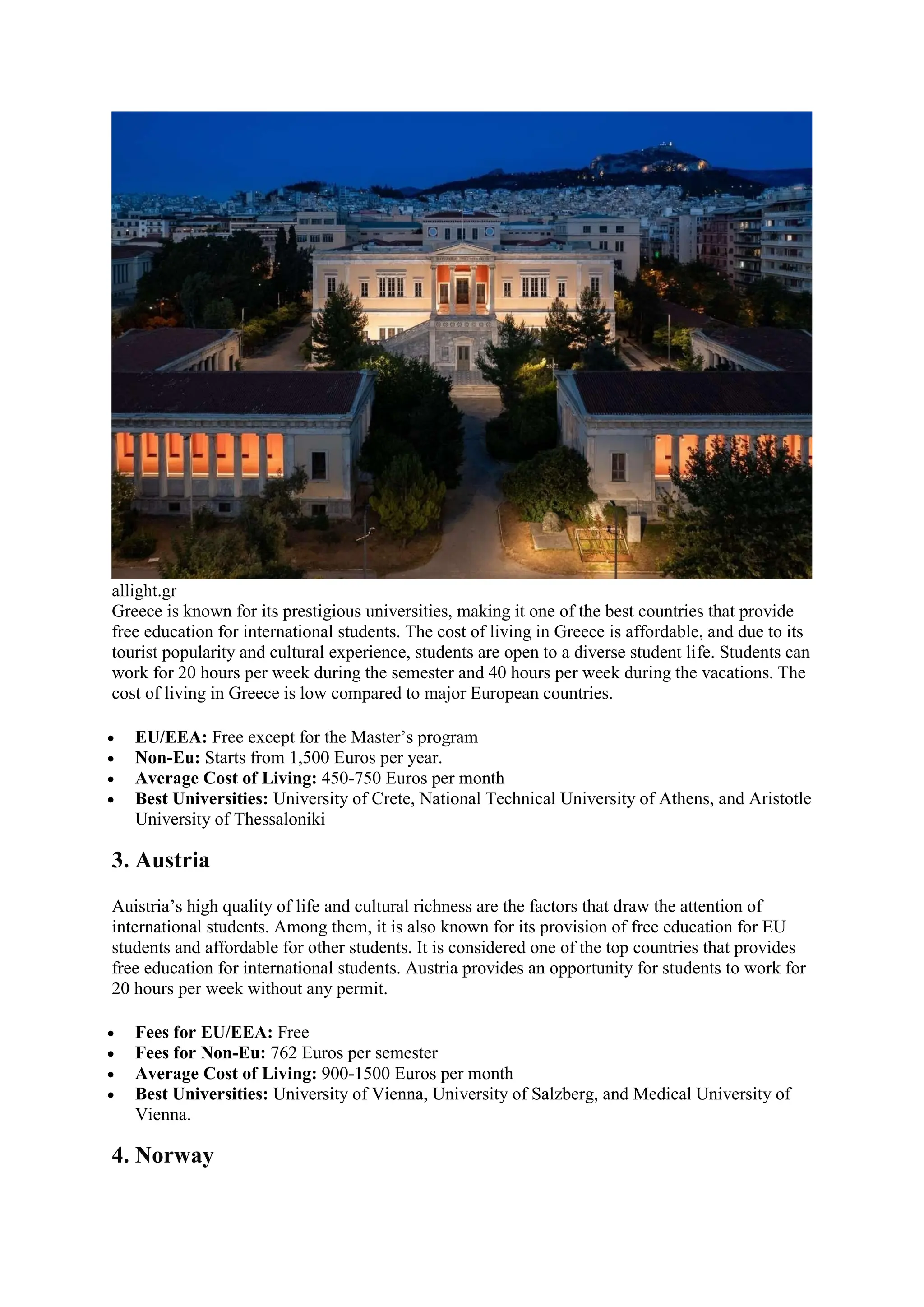 Top 7 Countries Offering Free Education for International Students | Enterprise Wired | PDF ...