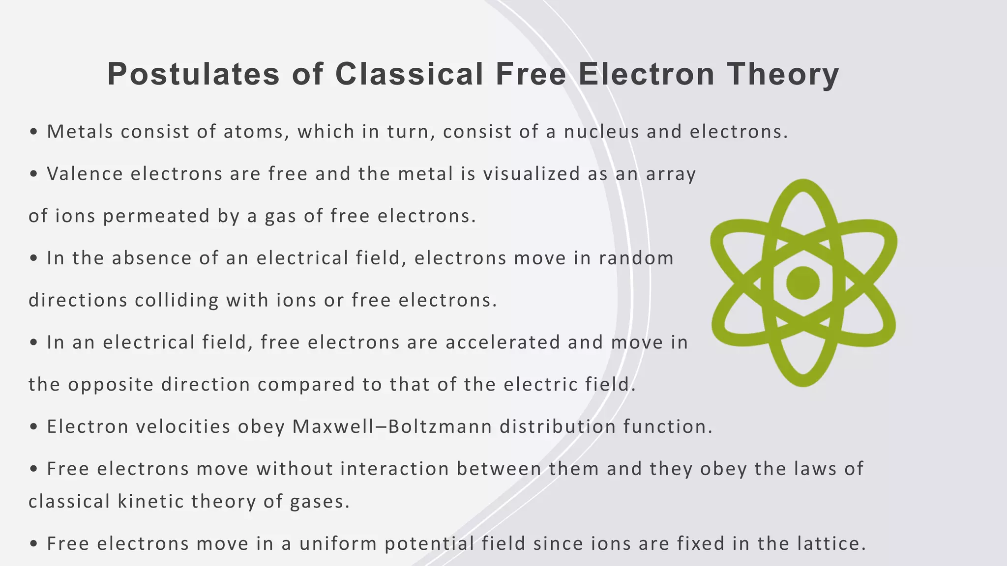FREE ELECTRON THEORY.pptx