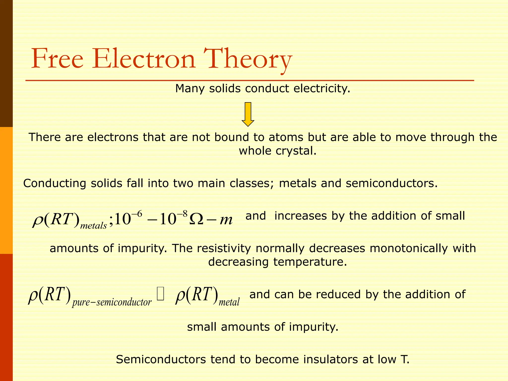 free electron theoryfree electron theory | PPT