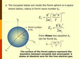 free electron theoryfree electron theory | PPT