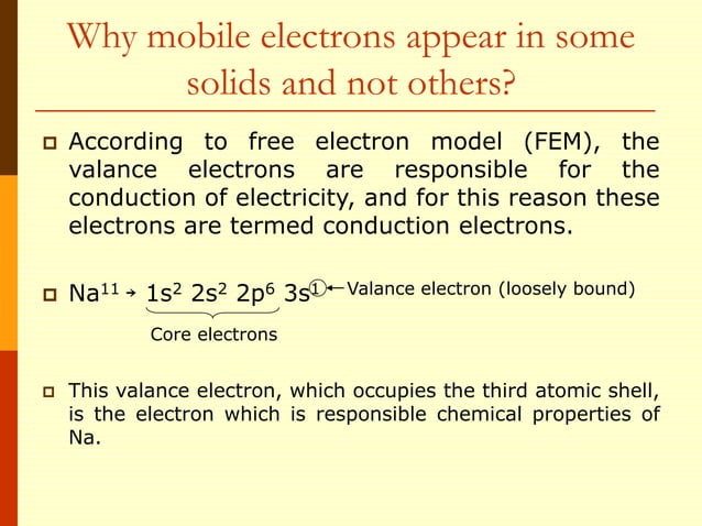 free electron theoryfree electron theory | PPT | Chemistry | Science