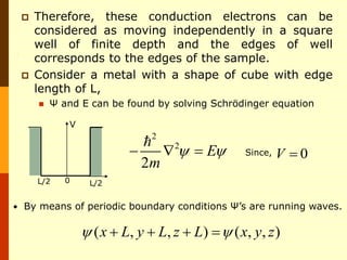 free electron theoryfree electron theory | PPT