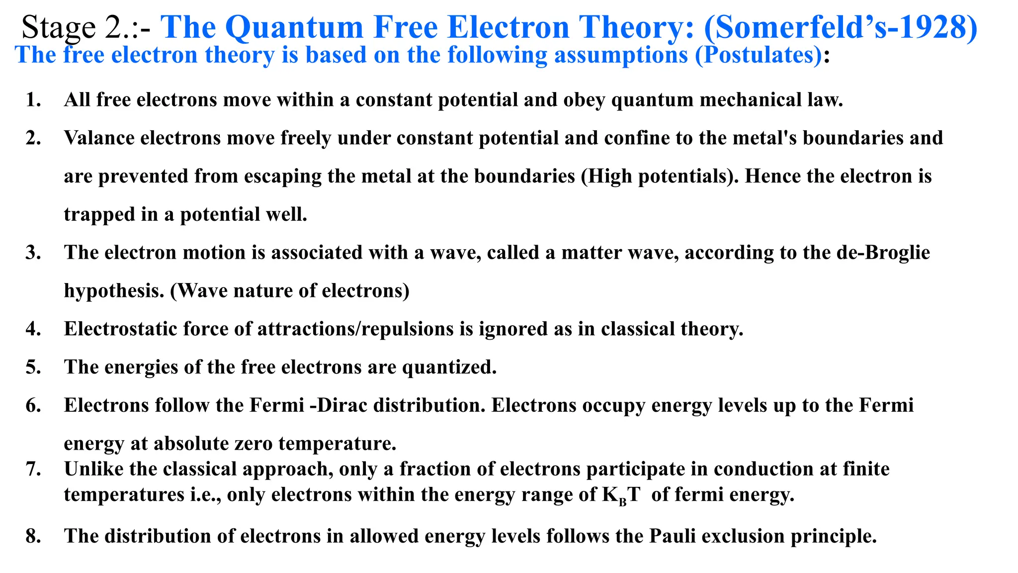 Free electron theory of metals (Classical and quantum).pptx