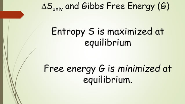 Chem 2 - Gibbs Free Energy and Spontaneous Reactions VI | PPTX ...