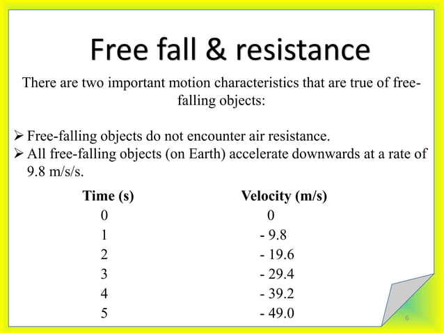 Free fall | PPTX | Physics | Science
