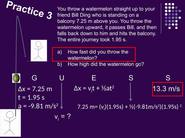 Free Fall Powerpoint Presentation (Problems and Formulas) | PPT