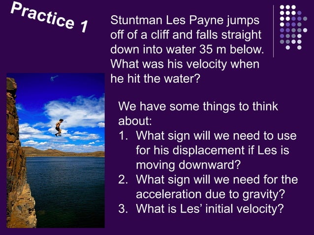 Free Fall Powerpoint Presentation (Problems and Formulas) | PPT