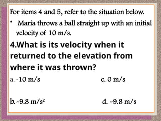 grade 9 fourth quarter lesson 1 uniformly accelerated motion in ...