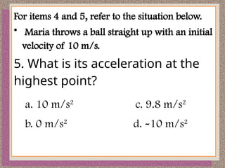 grade 9 fourth quarter lesson 1 uniformly accelerated motion in ...