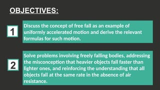 FREE FALL PHYSICS 1: What is FREE FALL?? | PPTX