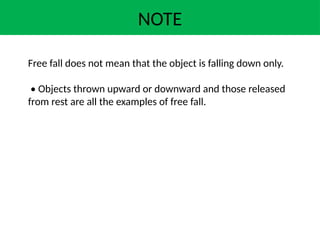 Free Fall General Physics 1 Powerpoint.pptx