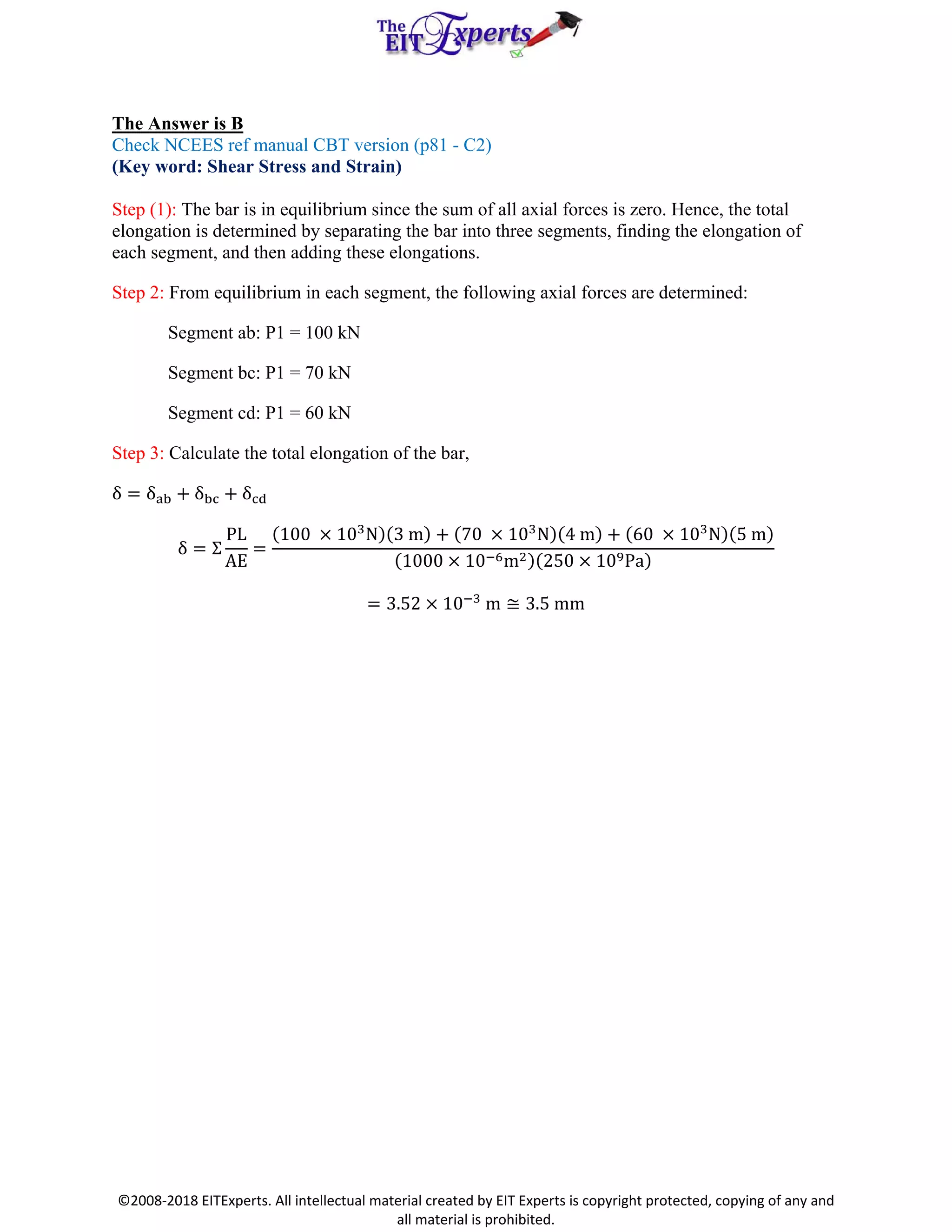 Free FE practice problems | PDF