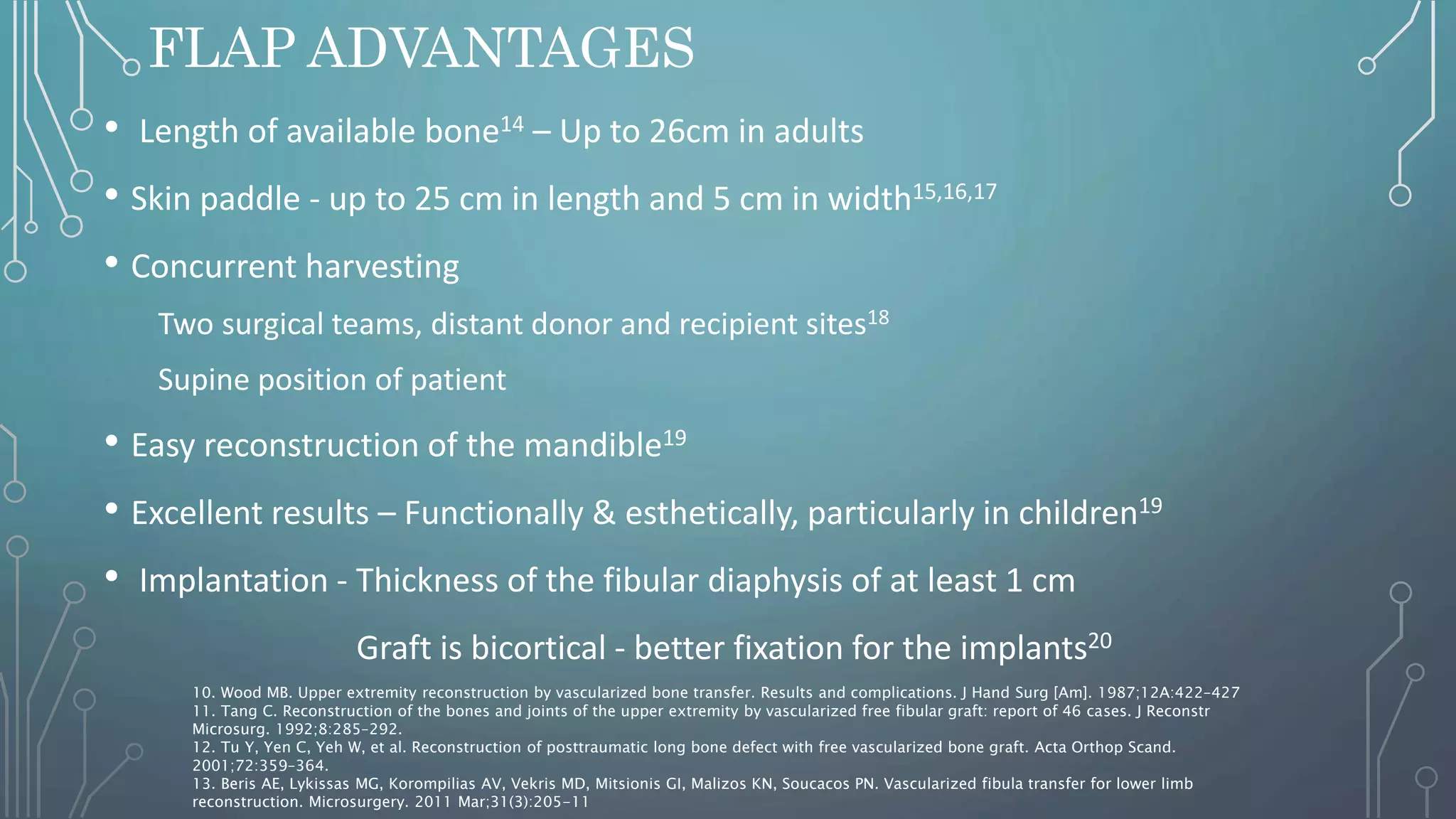 Free fibula flap OMFS 2021 journal club presentation | PPTX