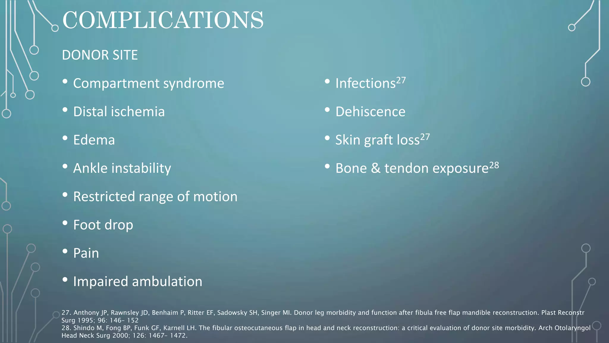 Free fibula flap OMFS 2021 journal club presentation | PPTX