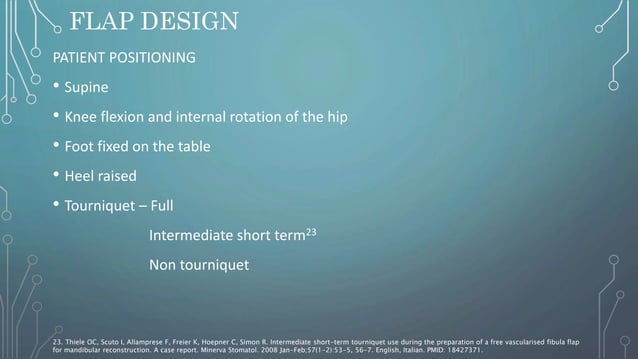Free fibula flap OMFS 2021 journal club presentation | PPTX
