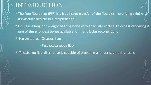 Free fibula flap OMFS 2021 journal club presentation | PPTX