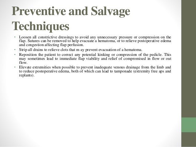 Free flap postoperative evaluation Free flap postoperative evaluation