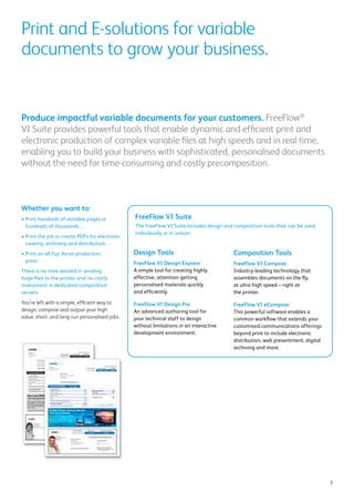 FreeFlow Variable Information Suite | PDF