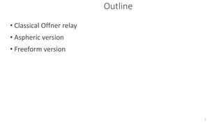 Freeform aspheric version of the 1.0 x offner relay, june 08, 2019 | PPT